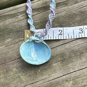 JRSDesignsltd | Jewelry | Clam Shell Macram Necklace | Poshmark